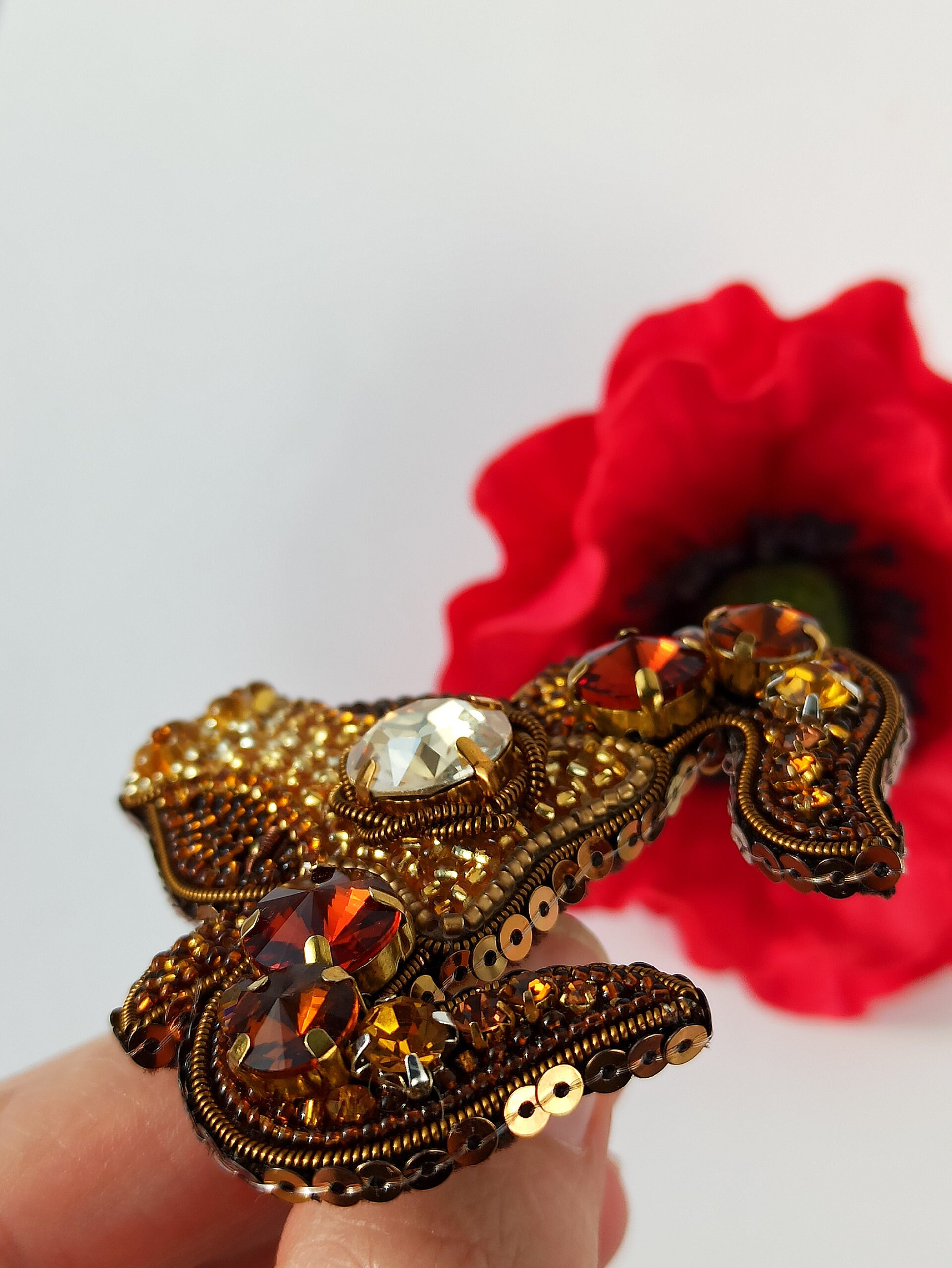 Zodiac Brooch Taurus Zodiac Sign Taurus Embroidered Brooch - Etsy UK