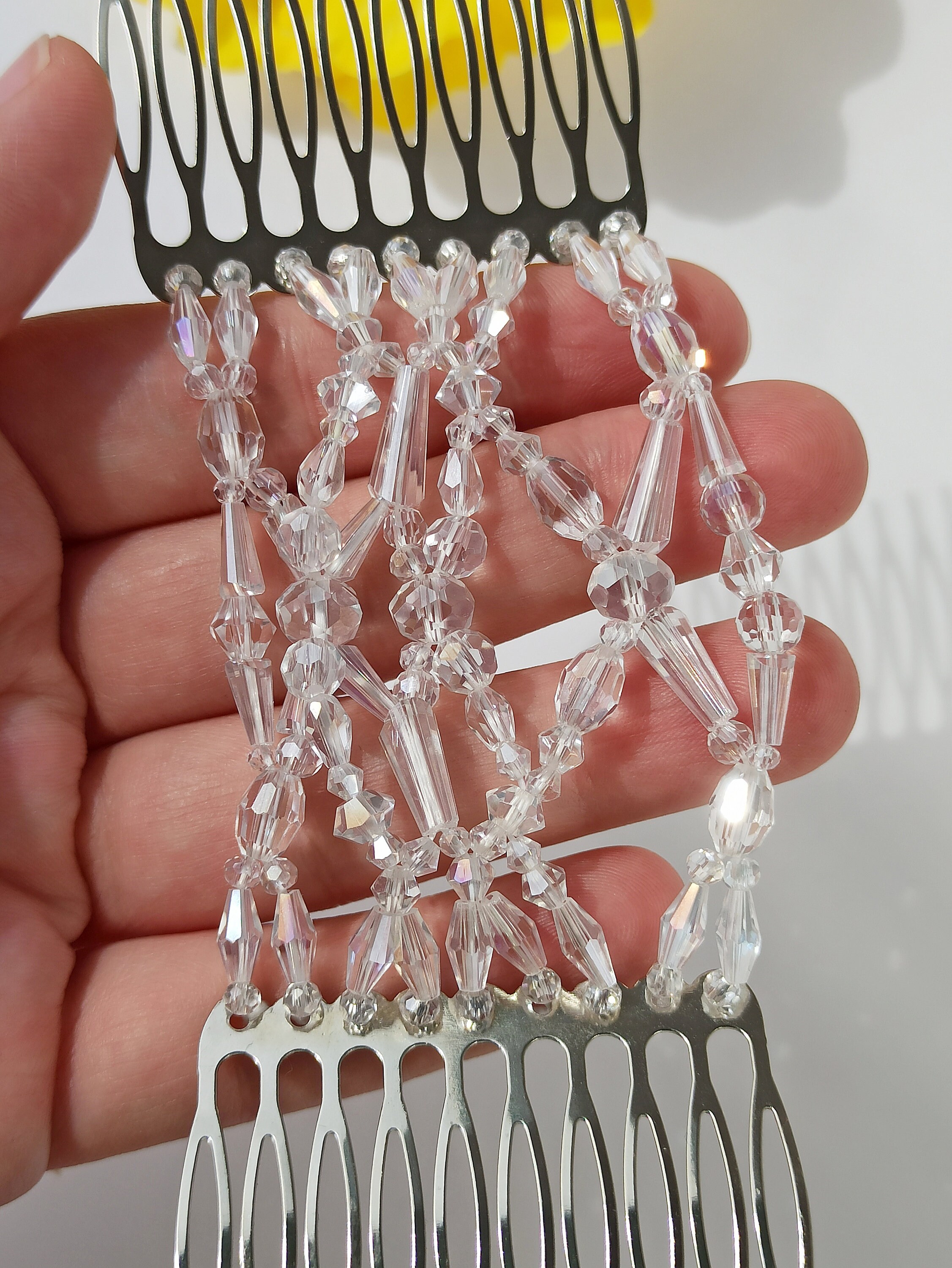 Elastic Hair Comb Hair Accessories Women's Clips Double - Etsy