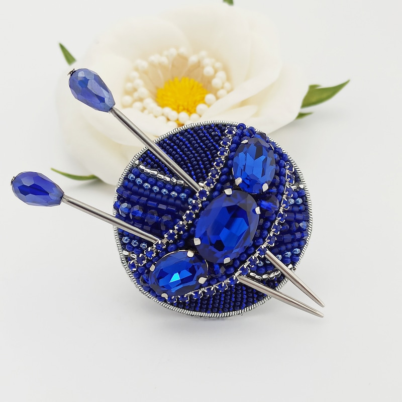 Knitting Brooch - Etsy UK