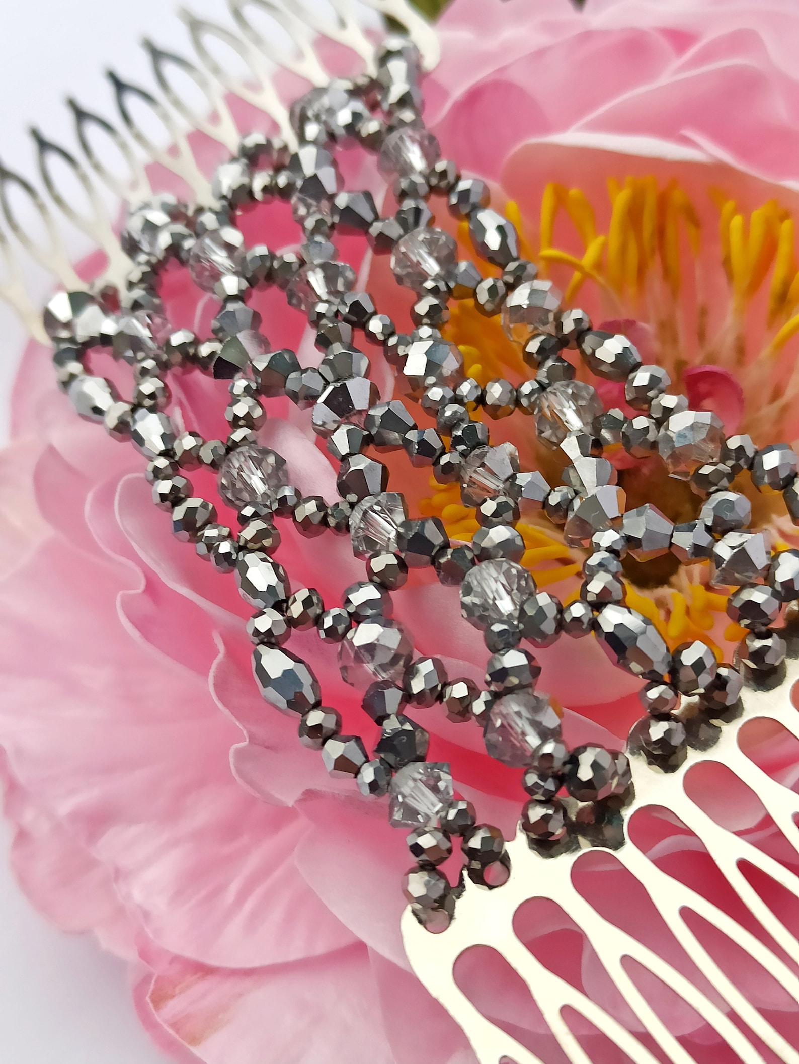 Elastic Hair Comb Hair Accessories Women's Clips Double Hair Combs for ...