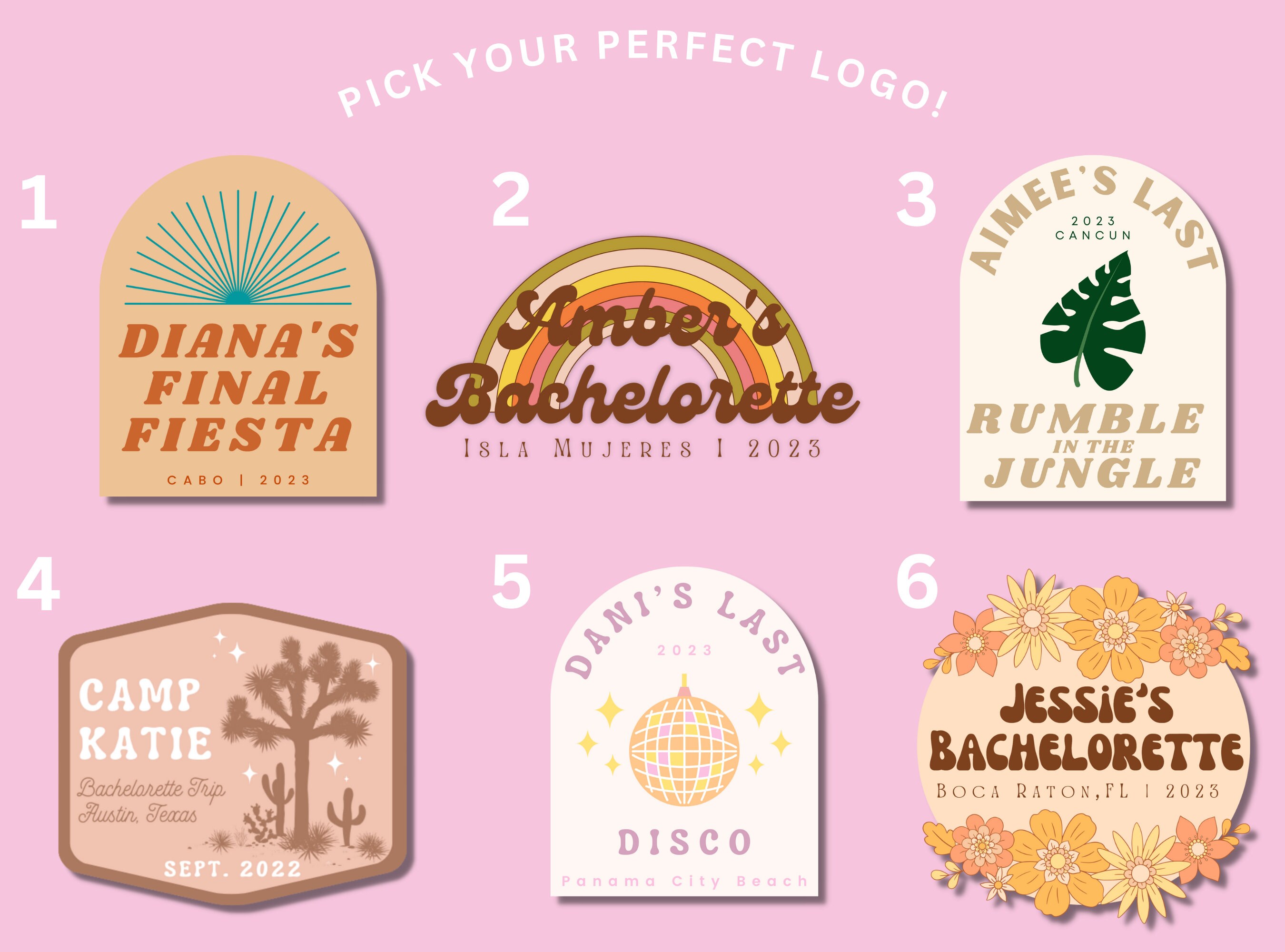 Custom Bachelorette Party Logo // PNG JPG SVG // - Etsy