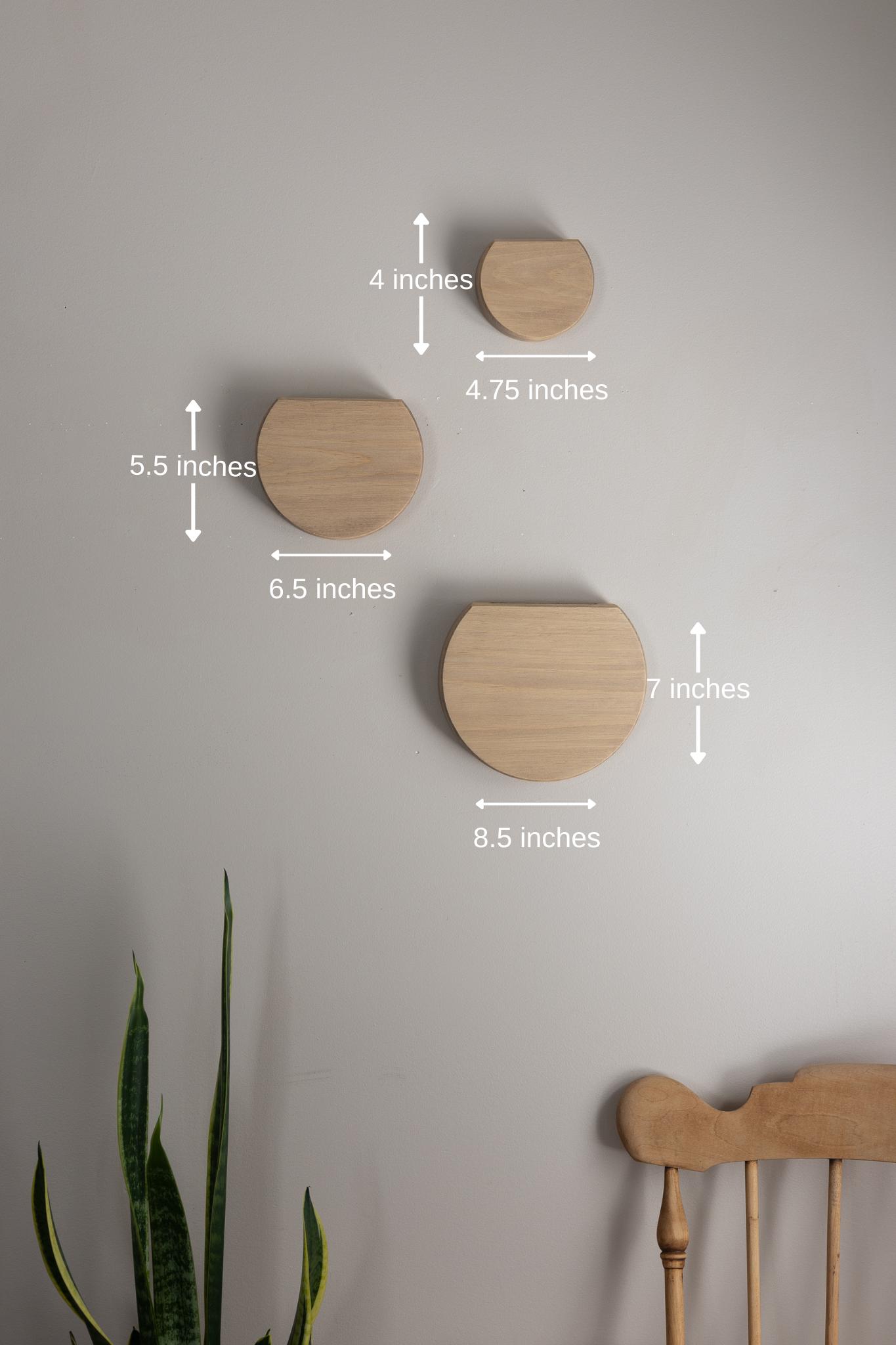Round Wall Pockets Set of Three - Etsy