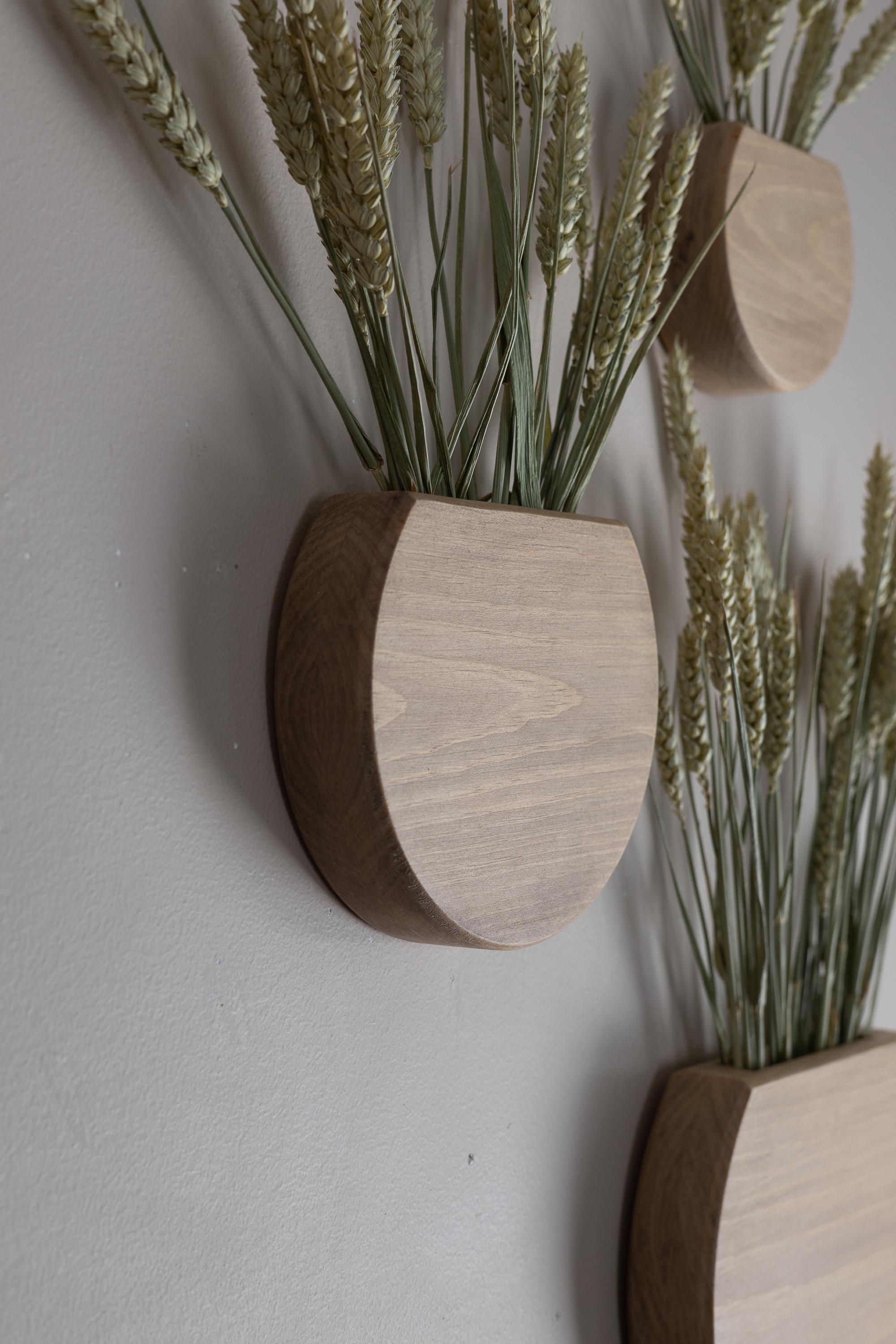 Round Wall Pockets Set of Three - Etsy