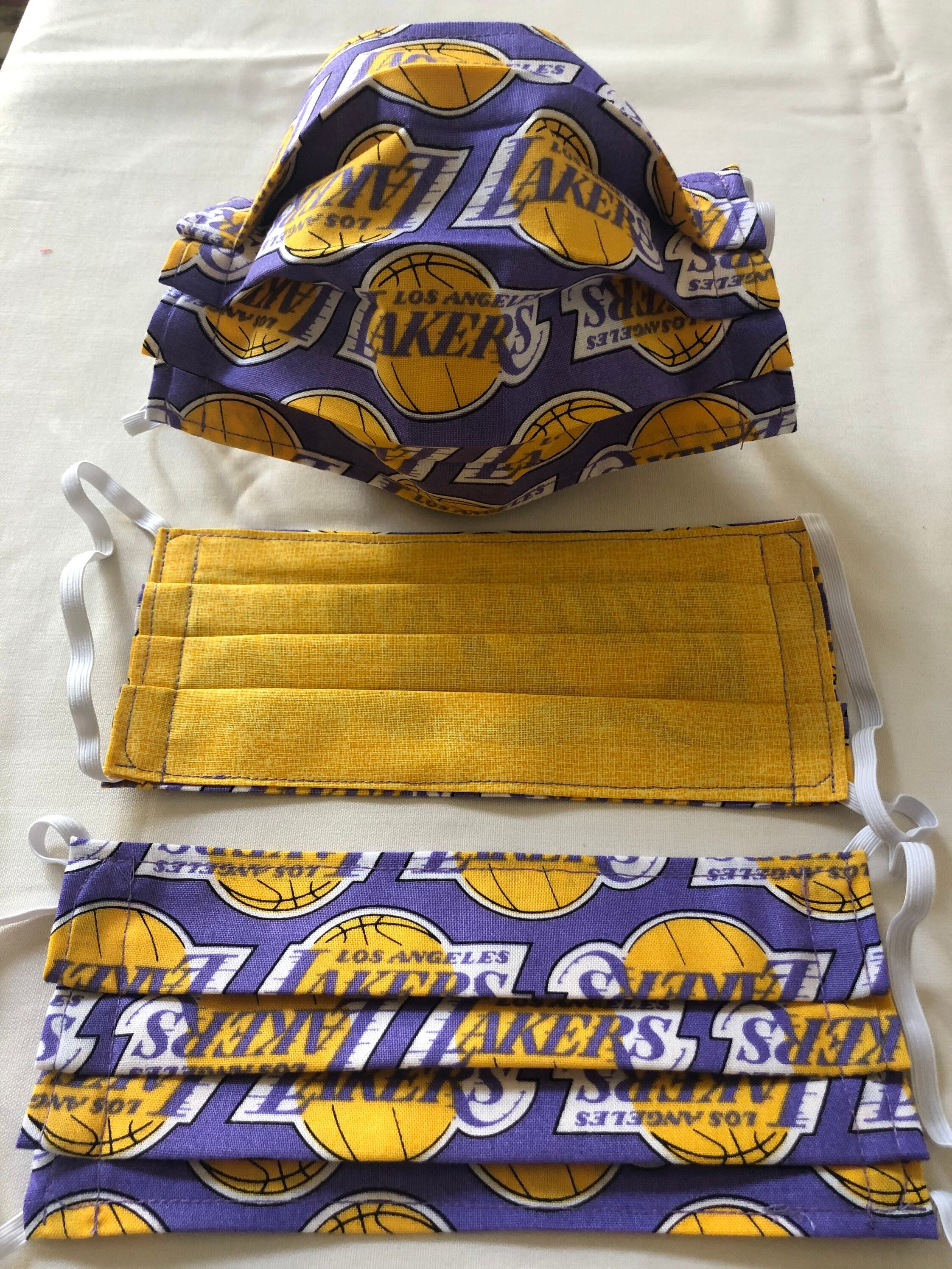 Face Masks Basketball Los Angeles Lakers 100% Cotton Two - Etsy