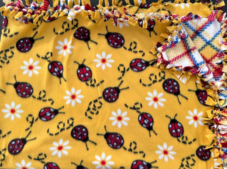 Fleece Blankets - Flowers, Bugs, Bees, Ladybugs: Variety of Types and ...