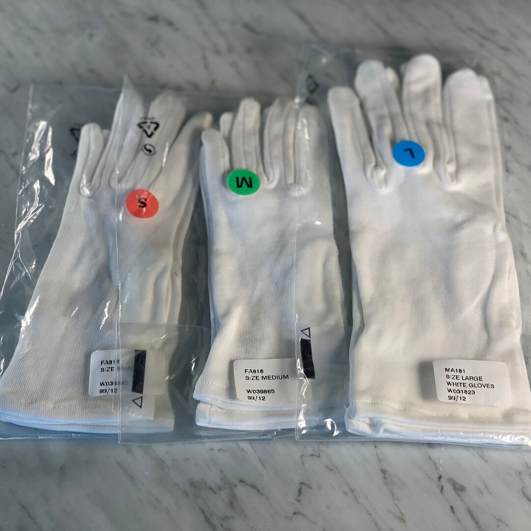 White Butler's Gloves - Etsy