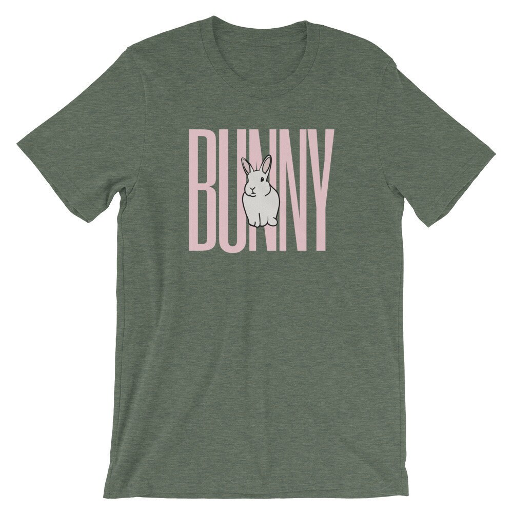 Bold Letter Bunny Tee | T-shirt, Tee Shirt, Unisex, Bunny Shirt, Rabbit ...