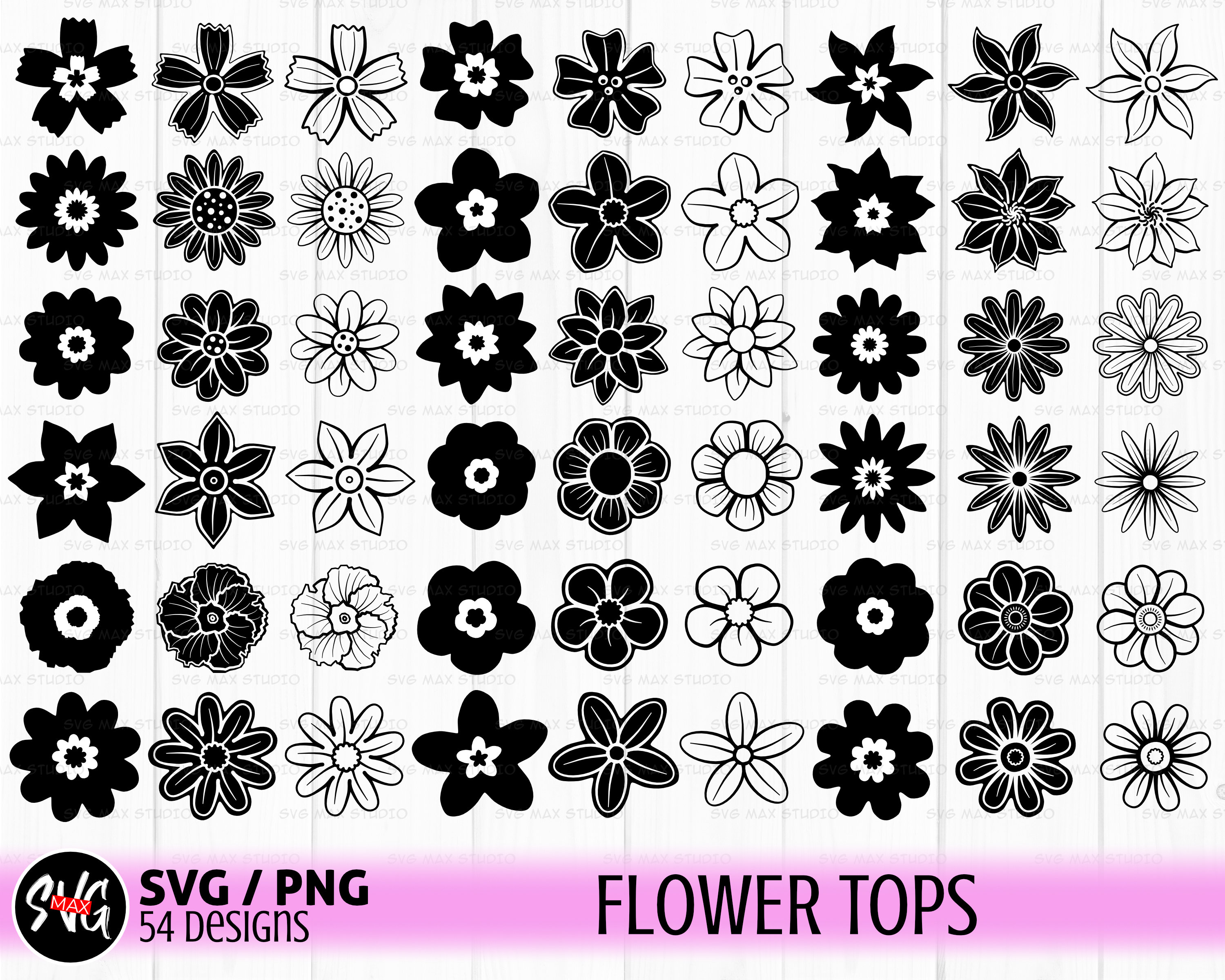 Flower Svg Bundle Sunflower Svg Daisy Svg Floral Svg - Etsy