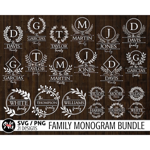 Last Name Svg - Etsy