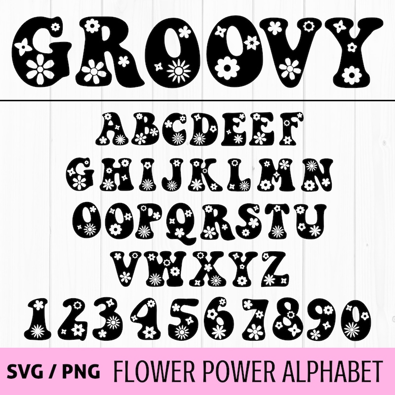 Floral Alphabet Svg - Etsy