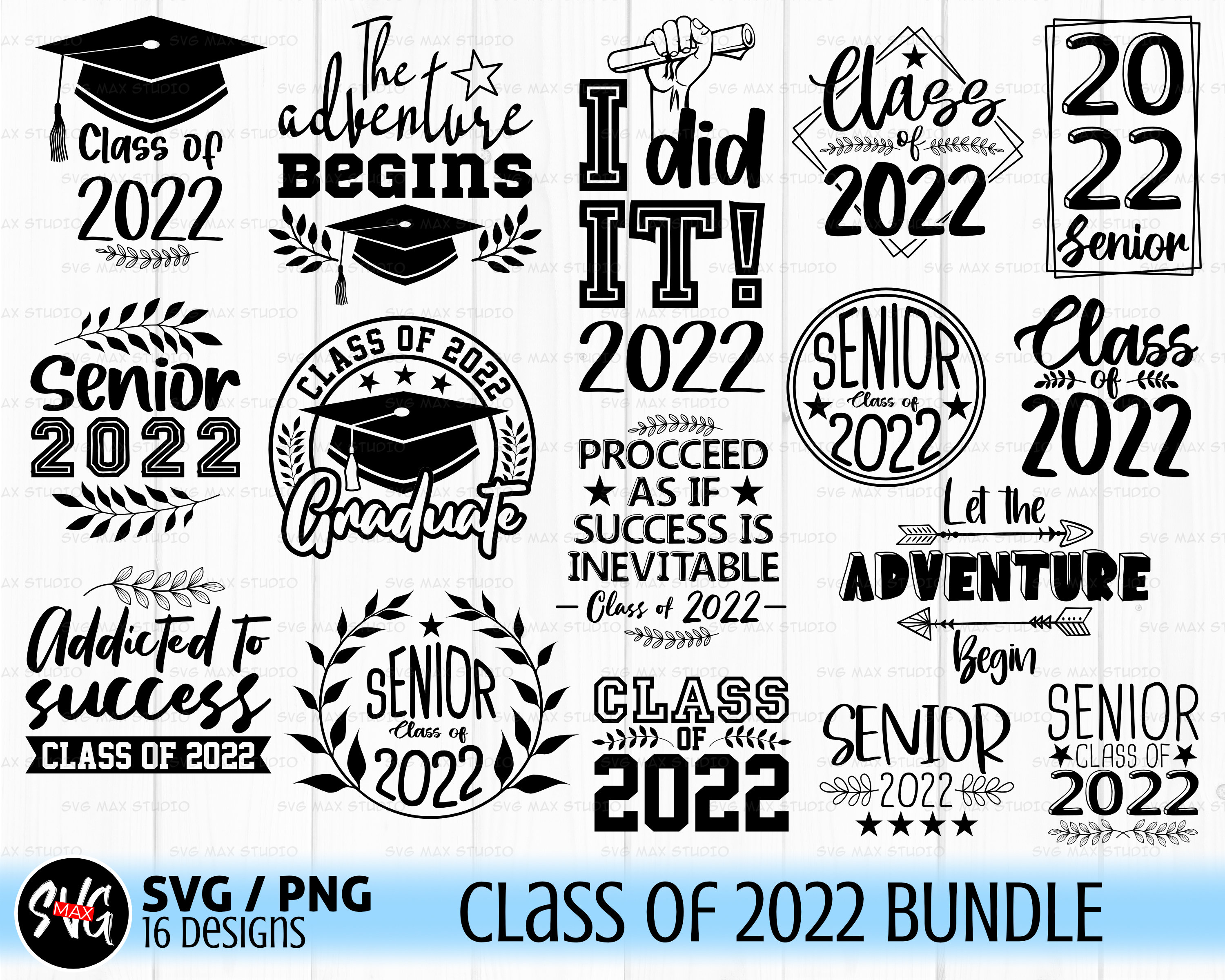 Class of 2022 Svg Bundle Senior 2022 Svg Graduation Svg | Etsy
