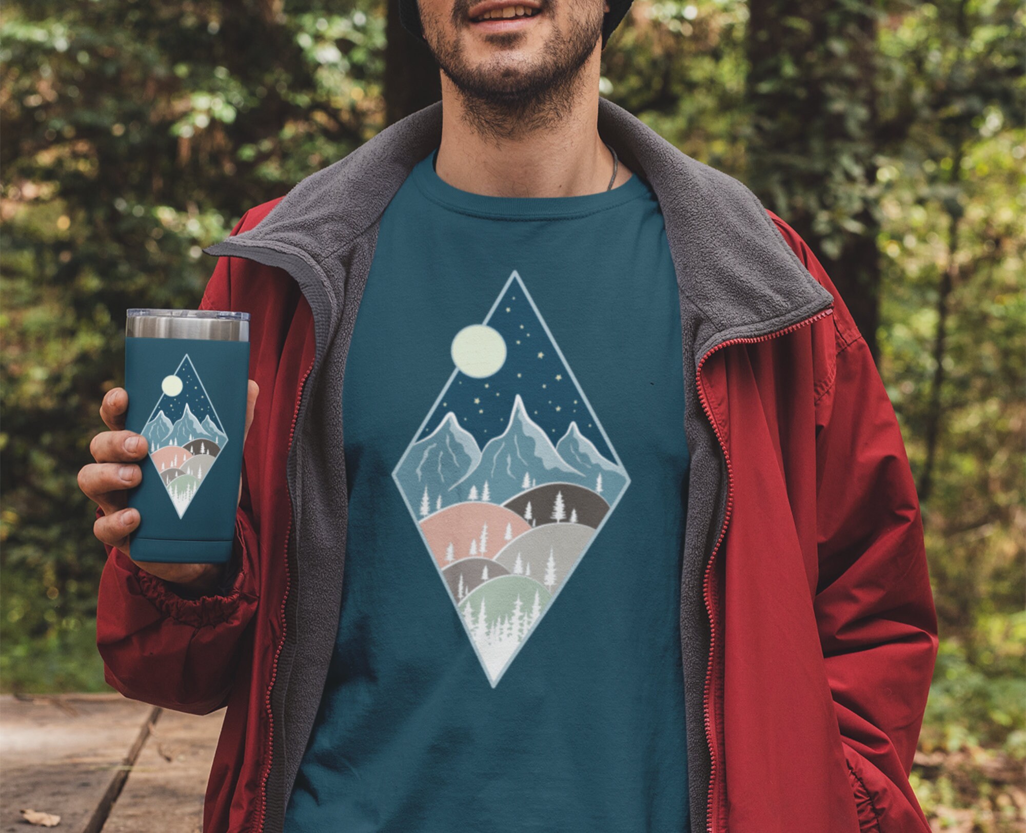 Geometric Mountain Svg Bundle, Mountains Svg, Mountain Scene Svg ...