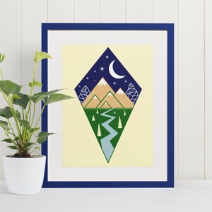 Geometric Mountain Svg Bundle, Mountains Svg, Mountain Scene Svg ...