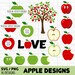 Apple Svg Bundle, Teacher Svg, School Svg, Teacher Life Svg, Apple ...