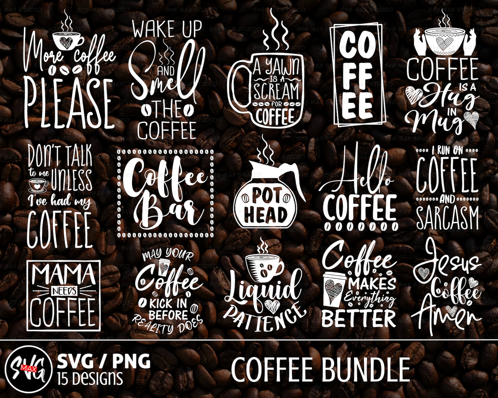 Coffee Svg Bundle Funny Coffee Svg Coffee Sayings Svg but - Etsy