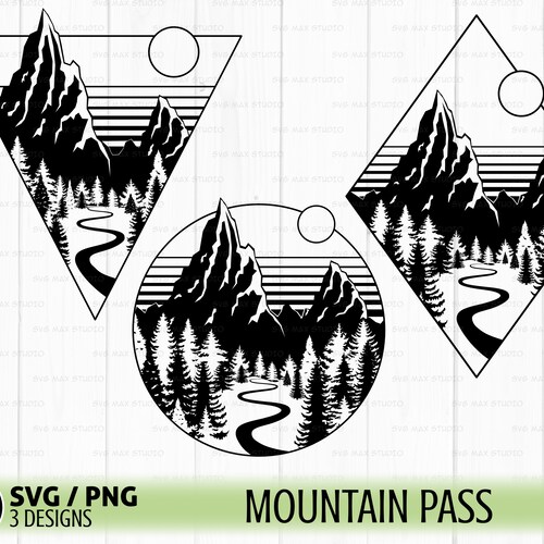 Geometric Mountain Svg Nature Svg Camping Svg Adventure - Etsy