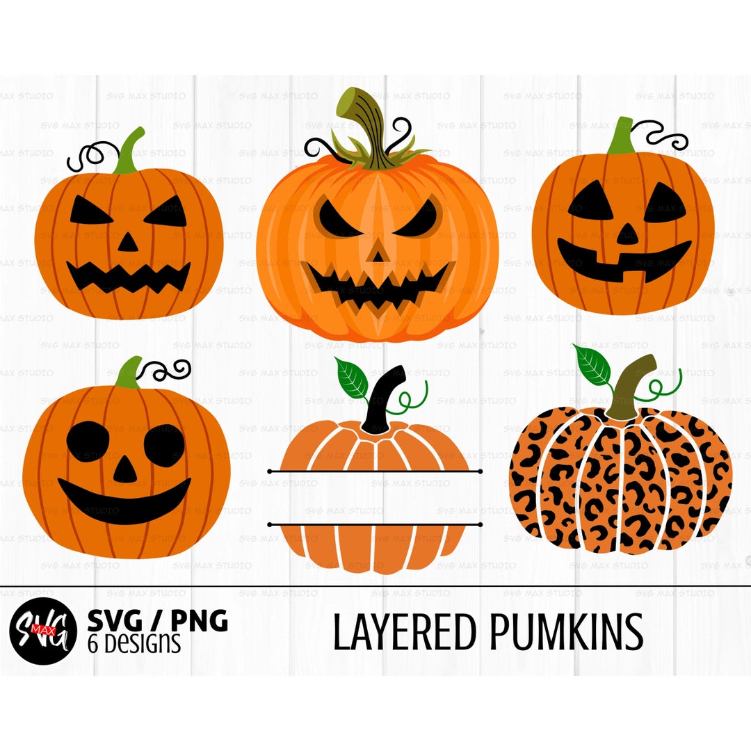 Pumpkin Svg, Png, Pumpkin Face Svg, Halloween Svg, Fall Svg, Autumn Svg ...