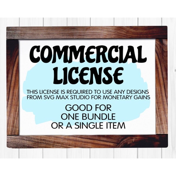 Commercial License - Etsy