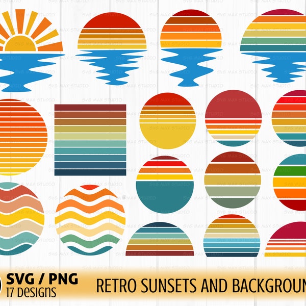 Retro Sun Art - Etsy