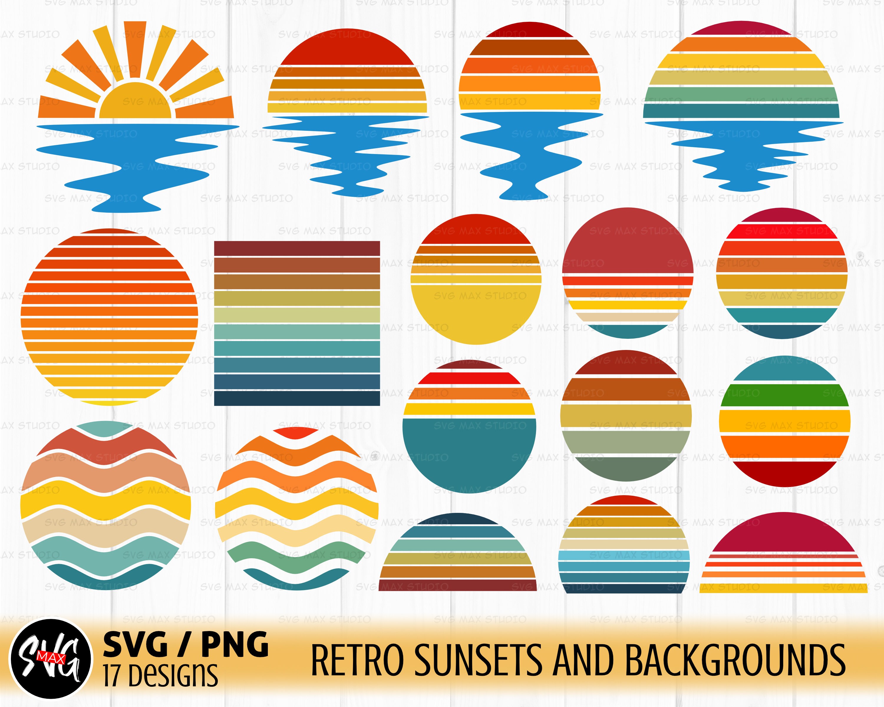 Retro Sunset Svg Png Vintage Sunset Svg Retro Sunset - Etsy Australia