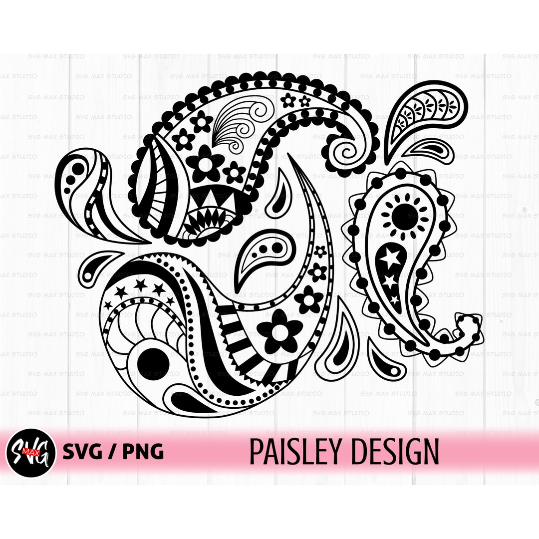Paisley Svg, Mandala Svg, Zentangle Svg, Home Decor, Ornament Svg ...