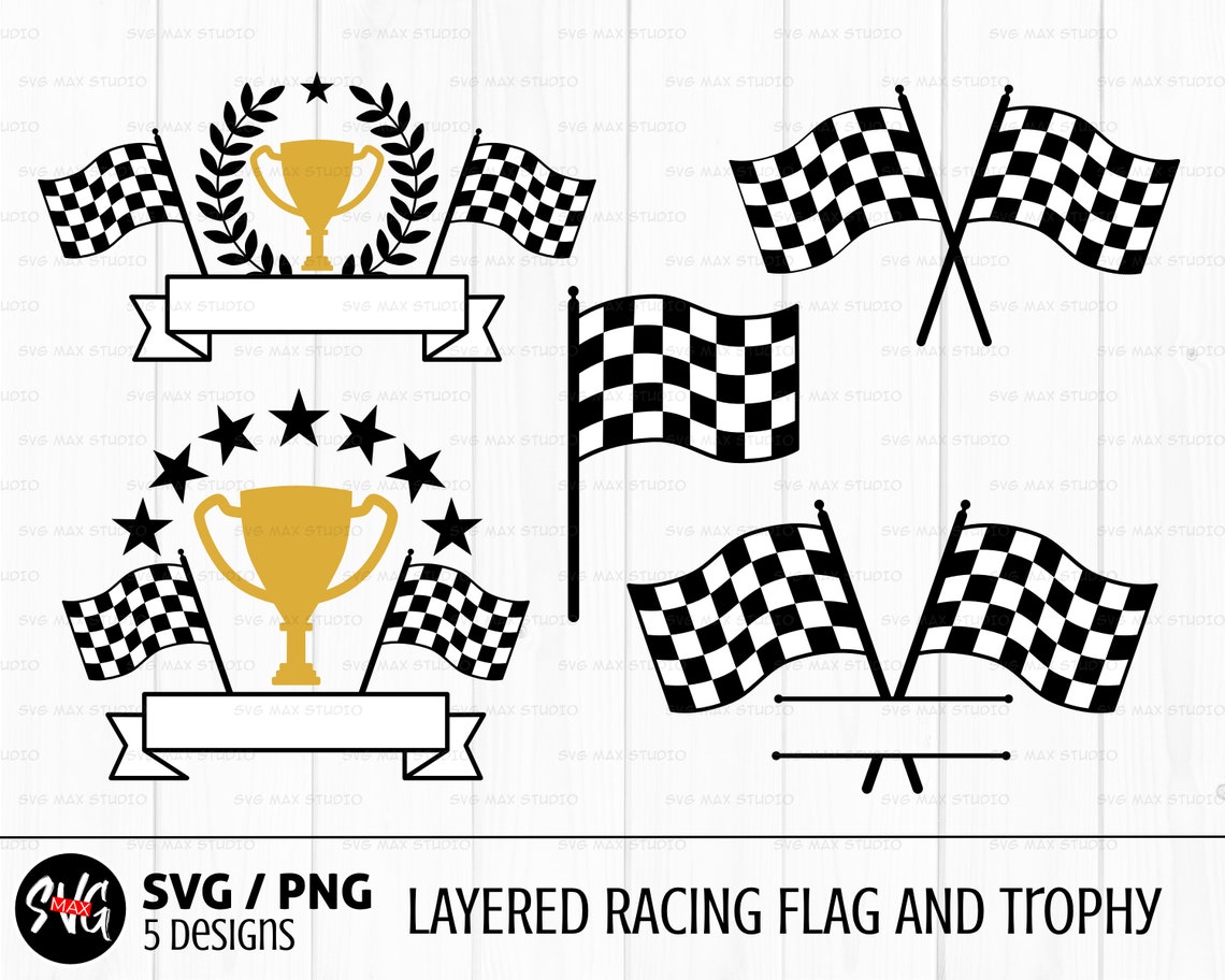 Racing Flag Svg Png Checkered Flag Svg Monogram Trophy Svg - Etsy Canada