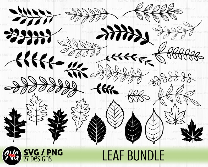 Leaves Svg Bundle Leaf Divider Svg Branch Svg Fall Leaves | Etsy