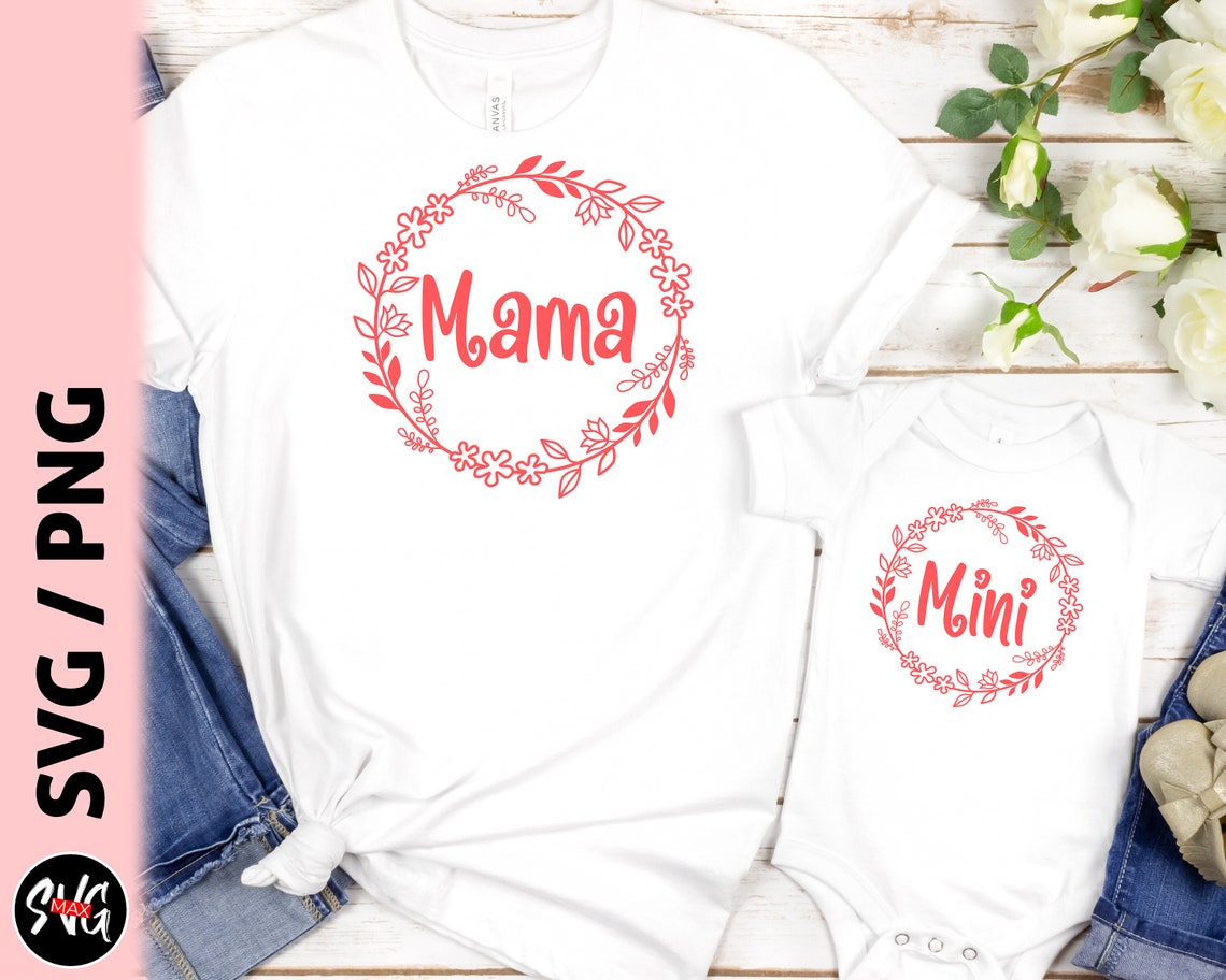 Mama and Mini Svg Png Mother Daughter Svg Mom Shirt Svg - Etsy