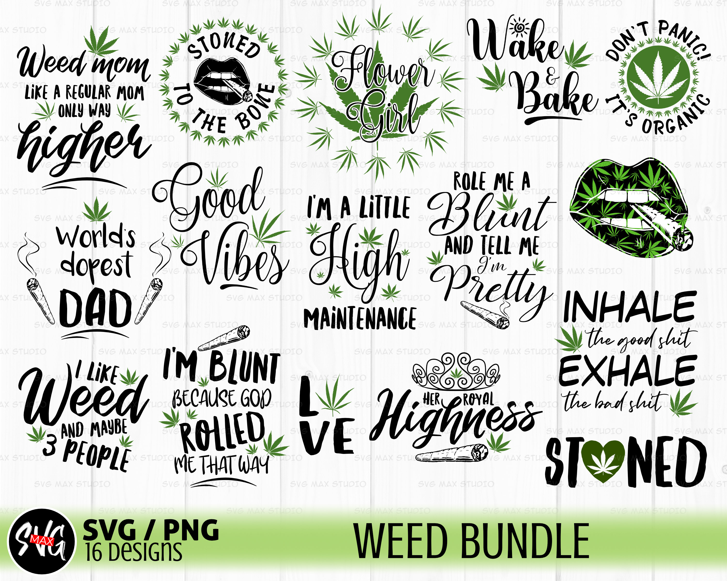 Weed Svg Bundle Weed Quotes Svg Stoner Svg Blunt Svg - Etsy Canada