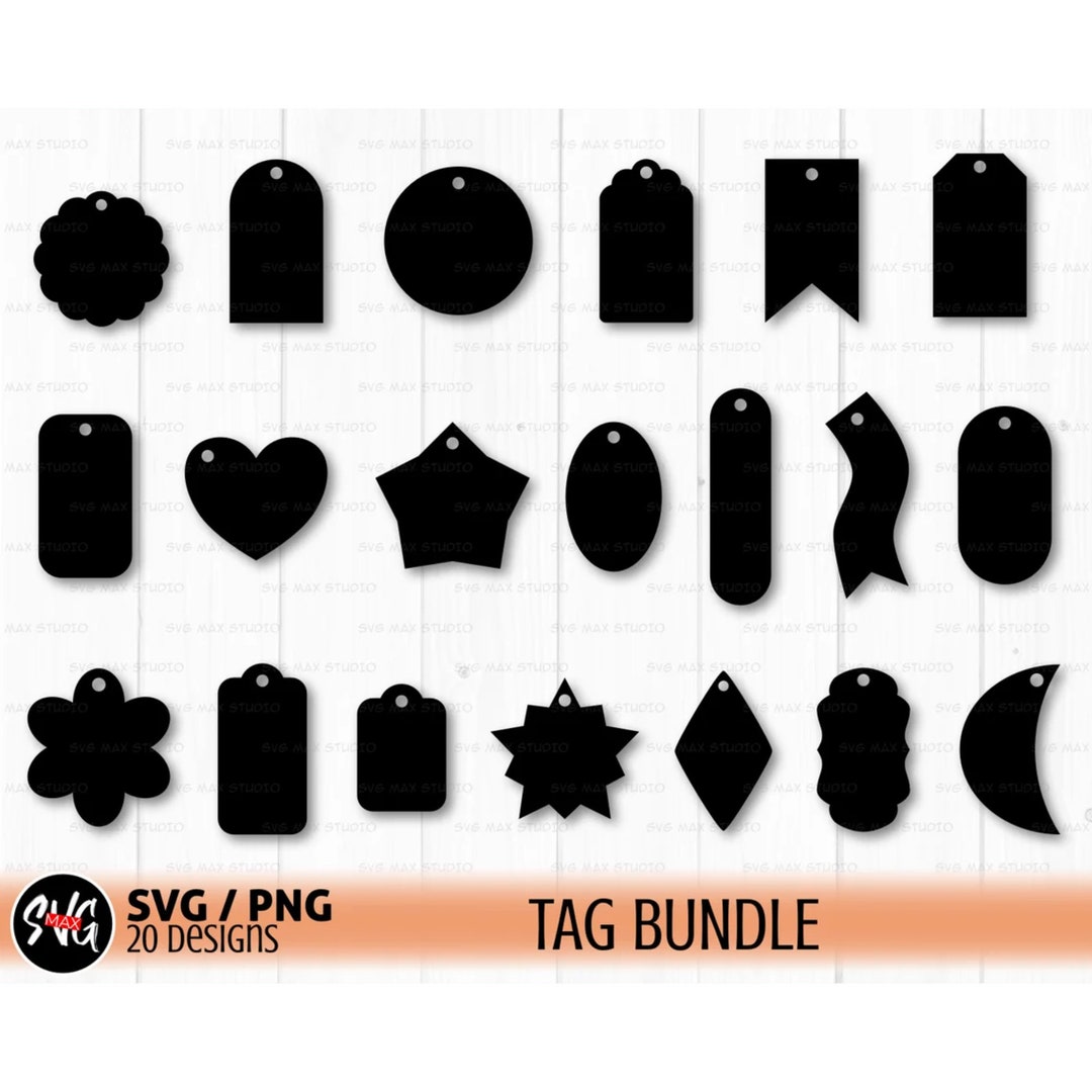 Tag Svg Bundle, Gift Tag Svg, Label Svg, Price Tag Svg, Tag Cut File ...