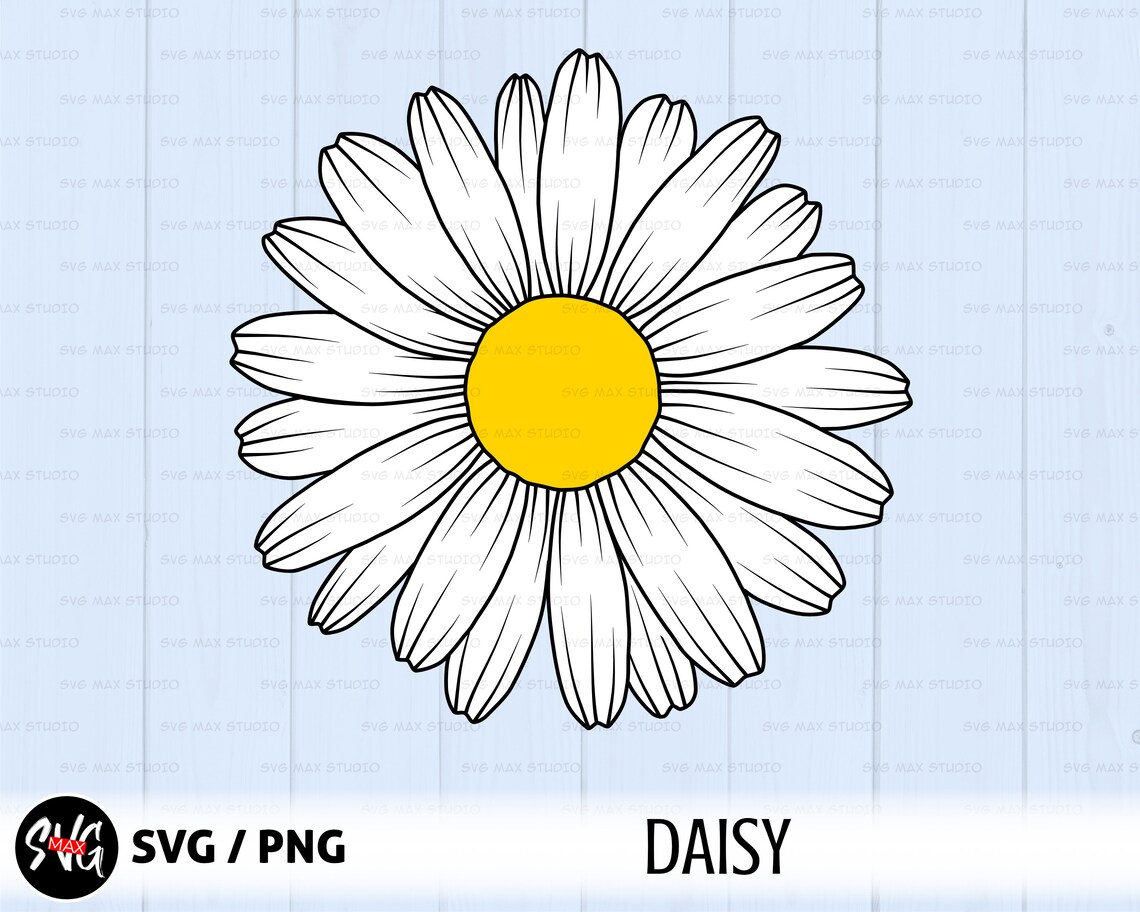 Daisy svg png wildflower svg daisy clipart spring svg | Etsy