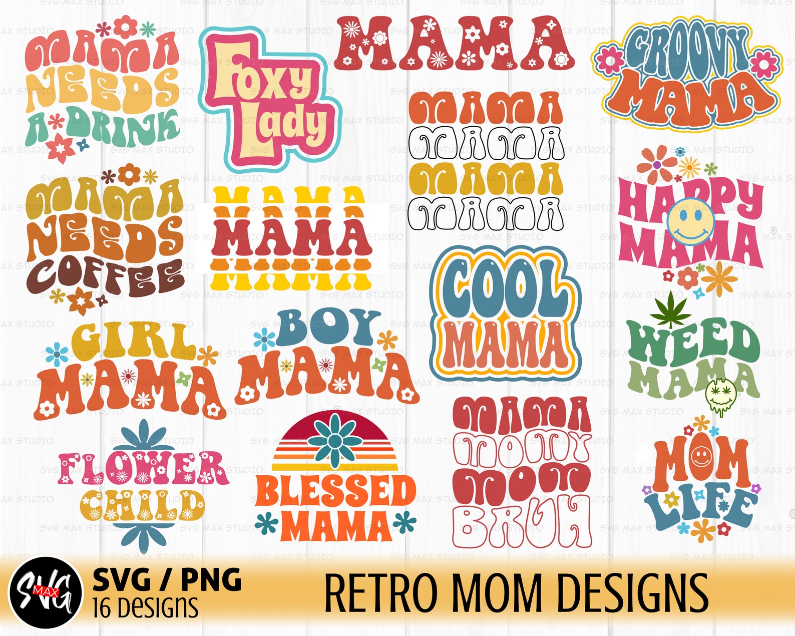 Retro Mom Svg Png Retro Mama Svg Mom Life Svg Mama Svg - Etsy