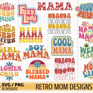 Retro Mom Svg Png Retro Mama Svg Mom Birthday Svg Mama - Etsy