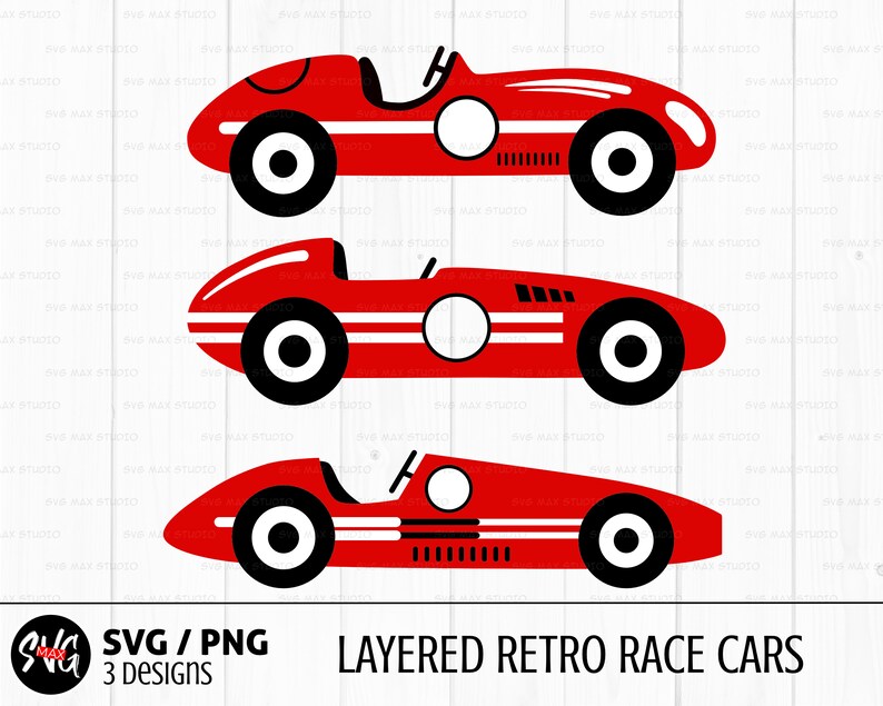 Retro Race Car Svg Bundle Drag Racing Svg Vintage Race Car Etsy