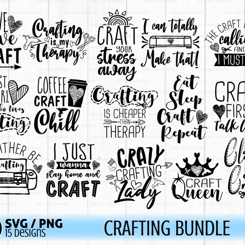 Craft SVG Bundle Crafting Quotes SVG Funny Craft Shirt Svg - Etsy Australia