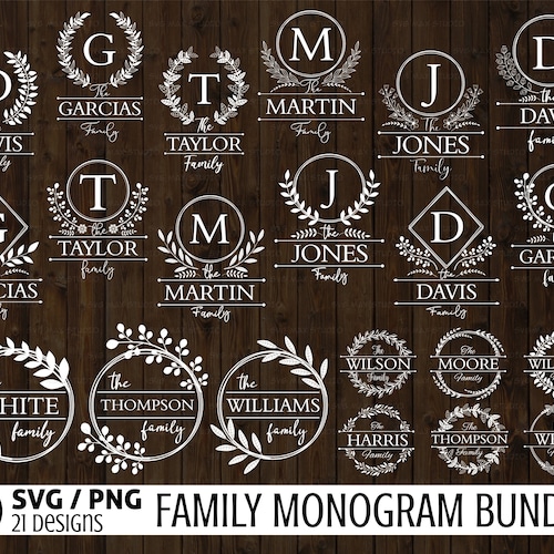 Family Last Name Svg for Cut Filefarmhouse Wreath - Etsy