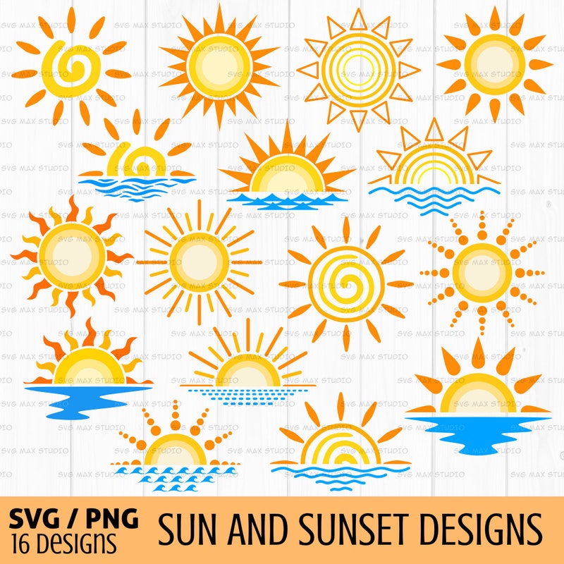 Sun Svg - Etsy