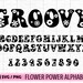 Groovy Font Svg Png Floral Alphabet Svg Retro Alphabet - Etsy Canada