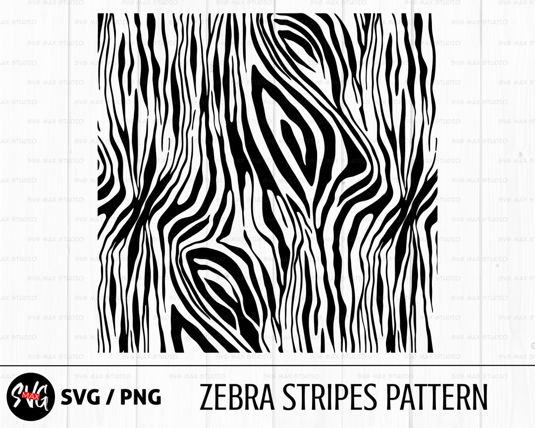 Zebra Stripes Print Pattern Svg Png Animal Print Svg Zebra - Etsy