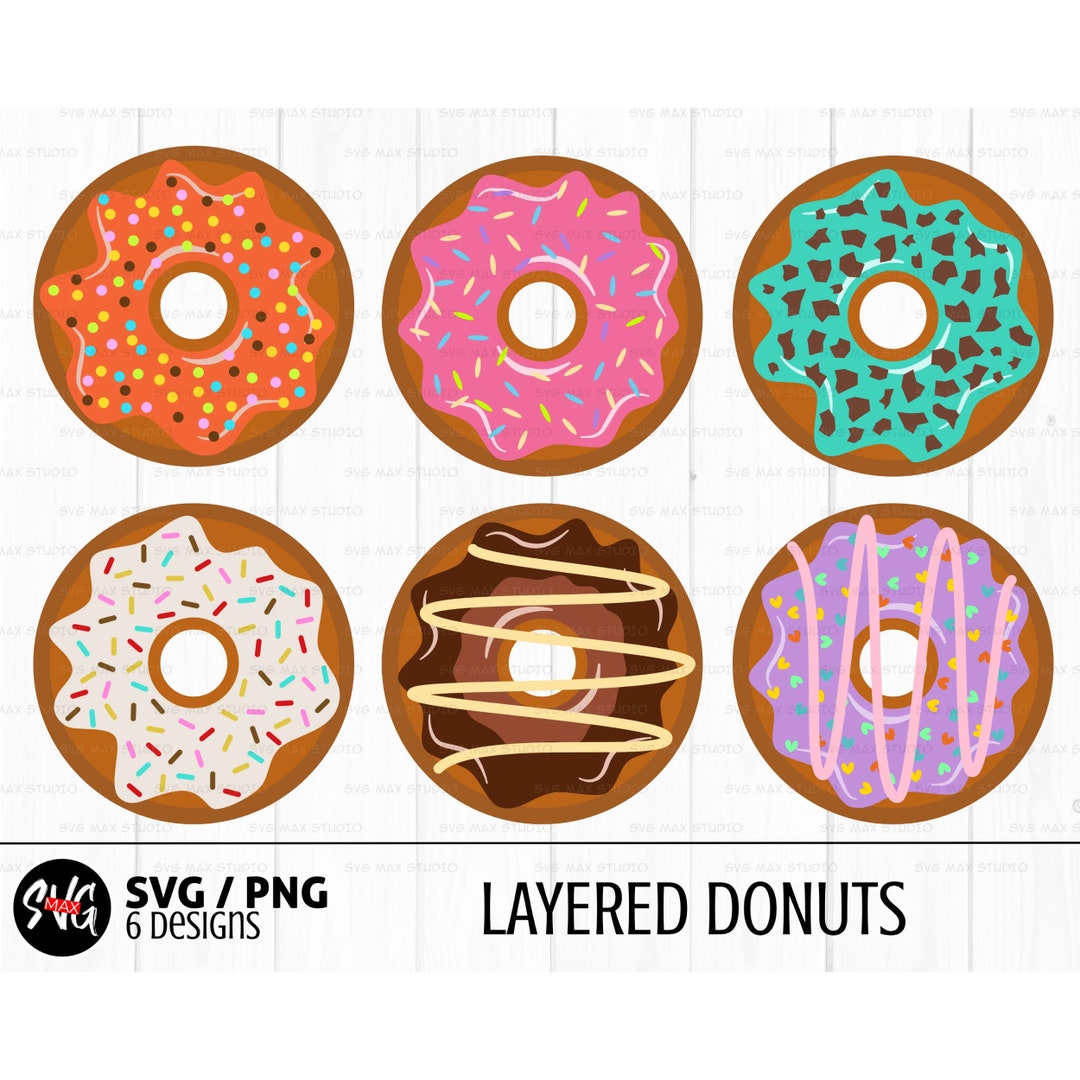 Donut Svg, Png, Donut Clipart, Donut Birthday Svg, Sprinkles Donut ...