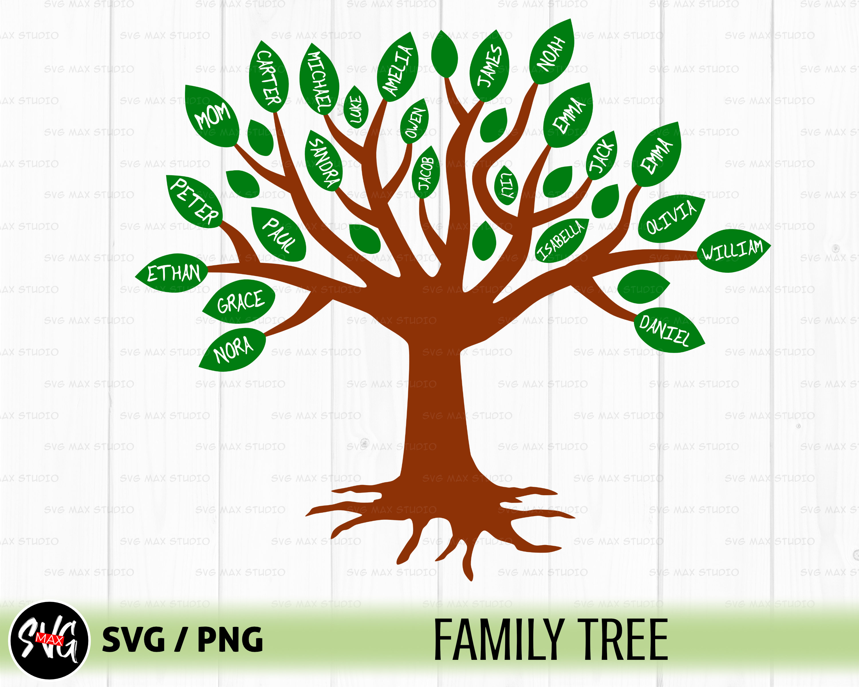 Simple Tree Design With Roots