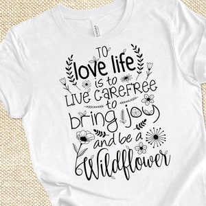 To Love Life Svg, Mental Health Svg, Joy Svg, Boho Svg, Positive Quote ...