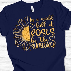 Sunflower Svg, Png, Be a Sunflower Svg, Half Sunflower Svg, Sunflower ...