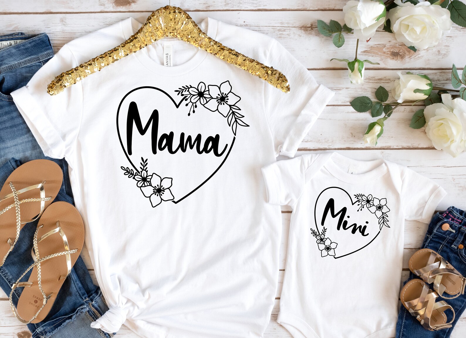 Mama and Mini Svg Png Mother Daughter Svg Mom Shirt Svg - Etsy