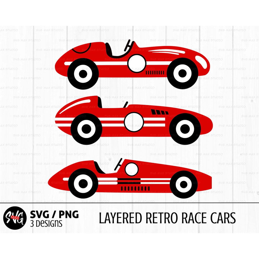 Retro Race Car Svg Bundle, Drag Racing Svg, Vintage Race Car Svg ...