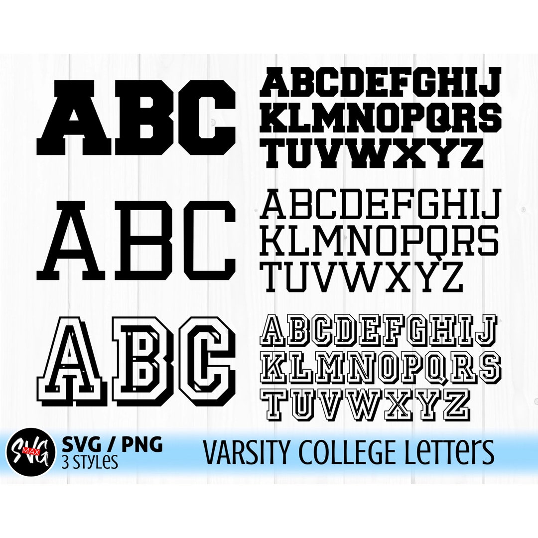 Sport Font Svg, Varsity Font Svg, College Font Svg, Baseball Font ...
