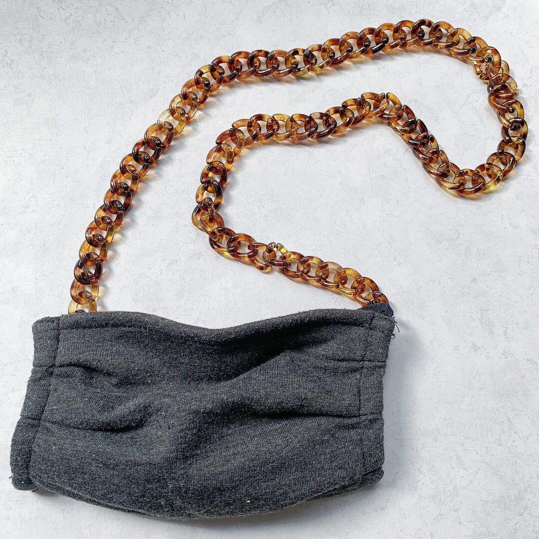 LINK UP | Mask Chain - Tortoise - Etsy
