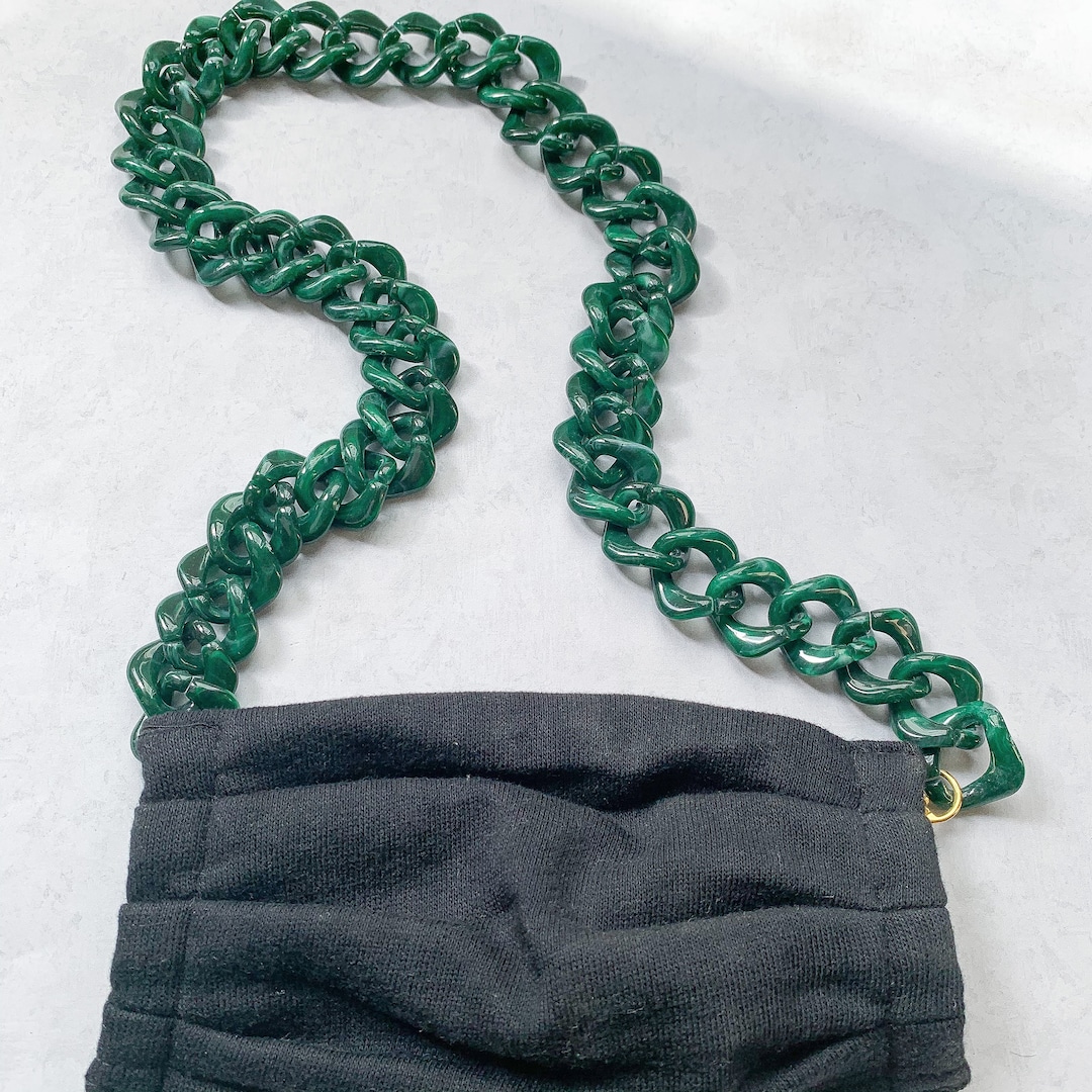 LINK UP | Mask Chain - Green - Etsy
