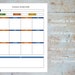 Monthly Overview, Yearly Overview Fillable/printable PDF Form - Etsy