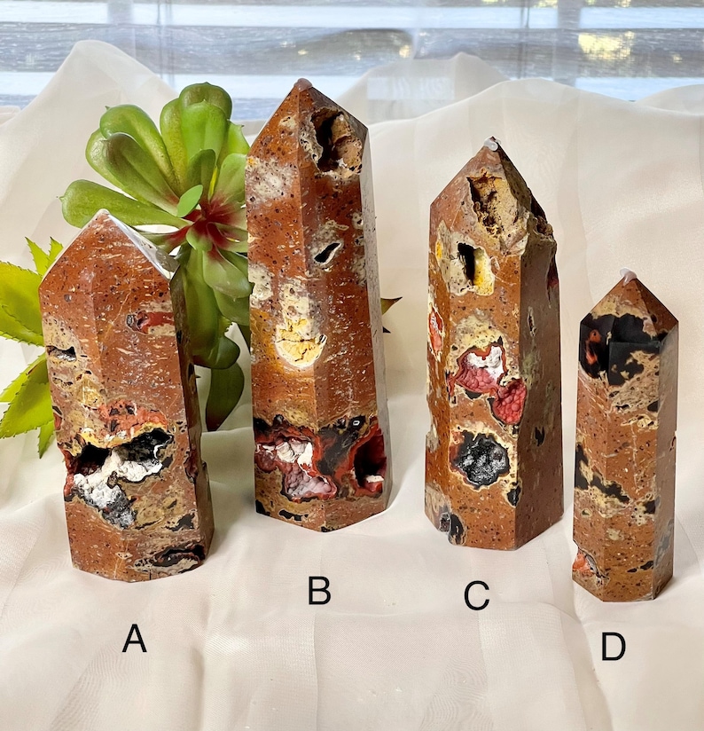 Red Fox Agate Tower Red Crater Agate Volcanic Red Blood - Etsy